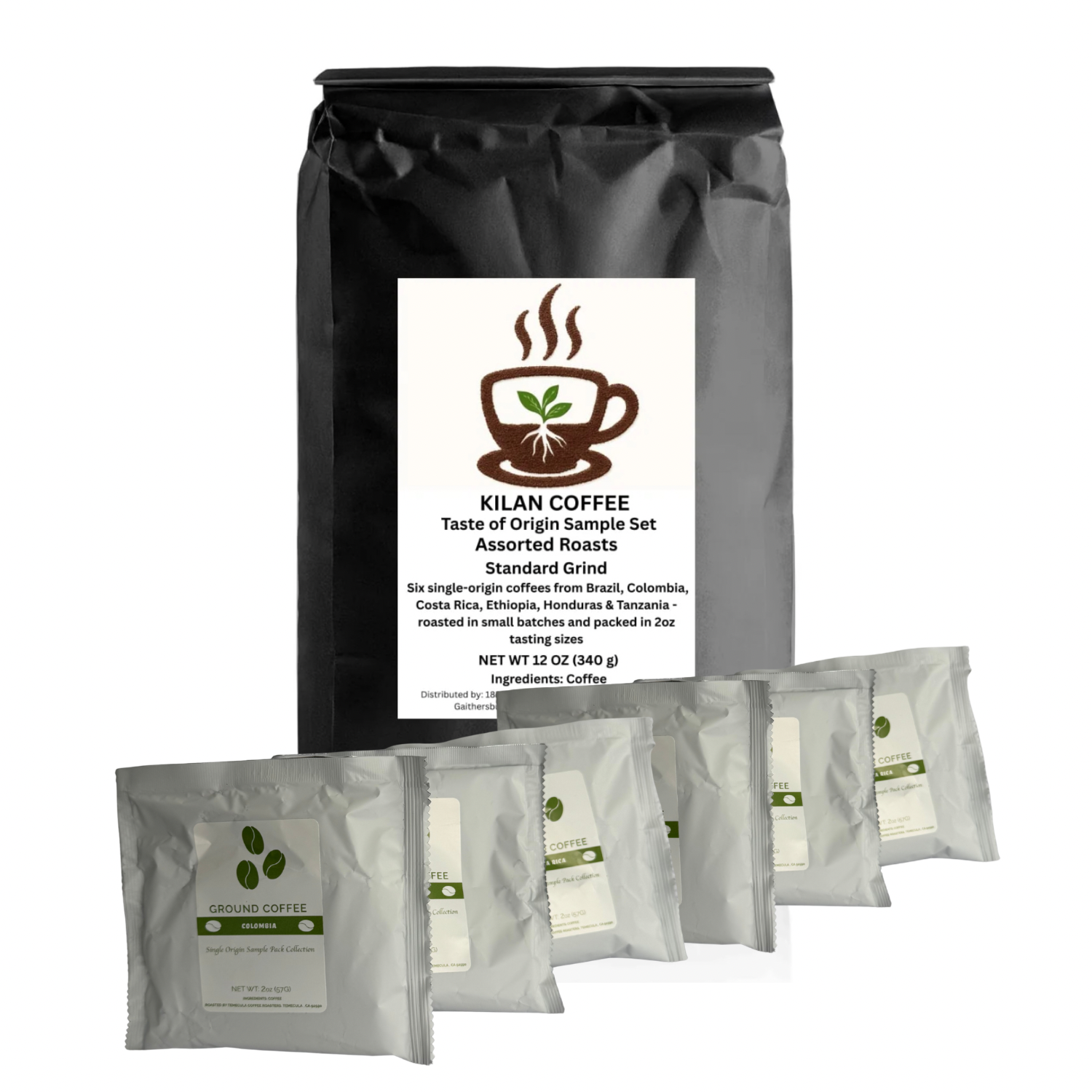 Taste of Origin Coffee Sampler – 6 Single Origin Coffees | Kilan Coffee